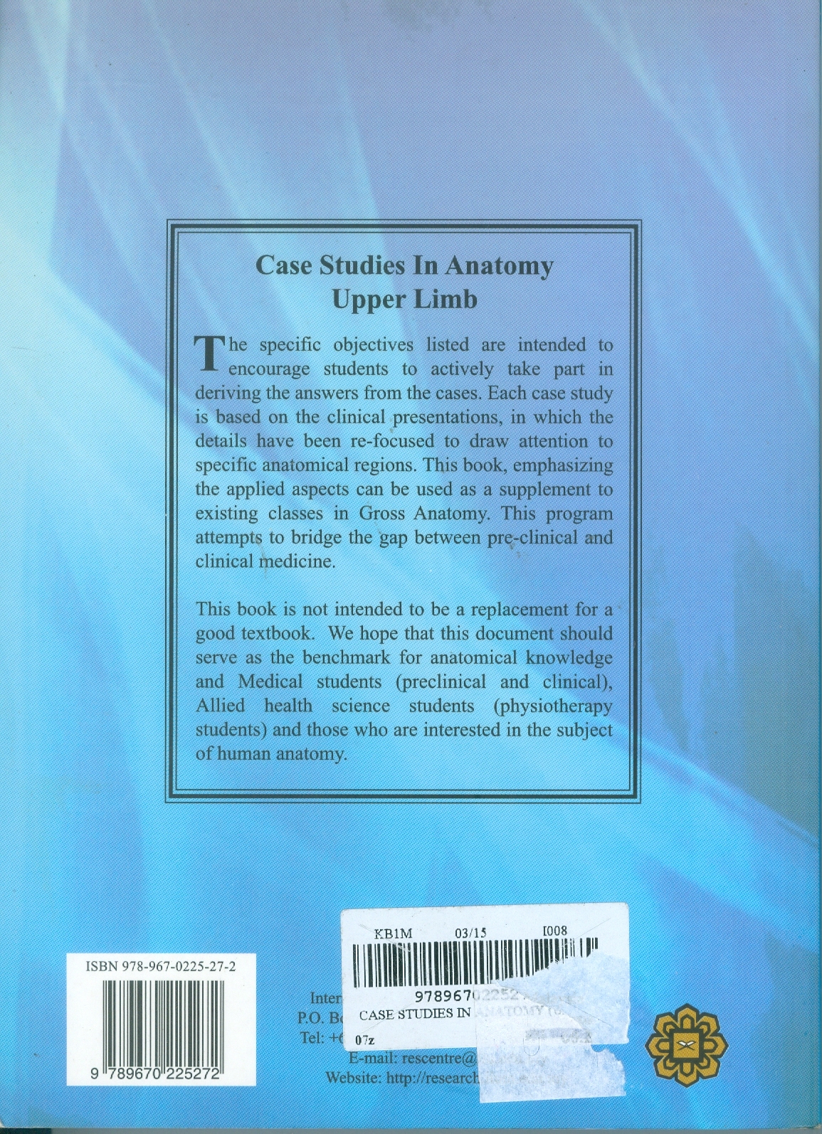 Case Studies In Anatomy Upper Limb